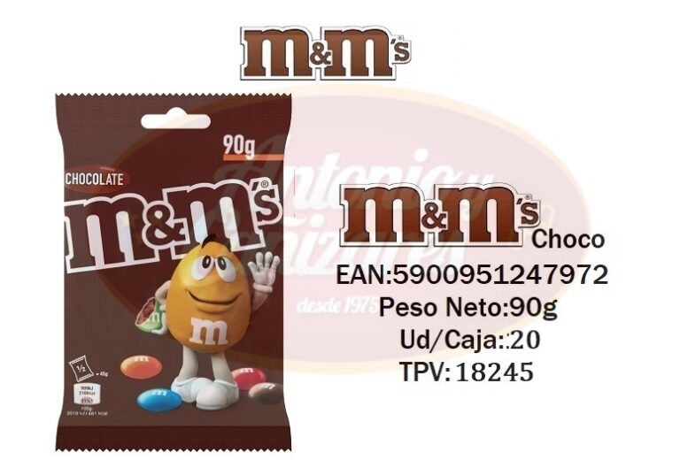 MyM Chocolate - Peso Neto 90g - Caja de 20 Unidades - Rodri Market